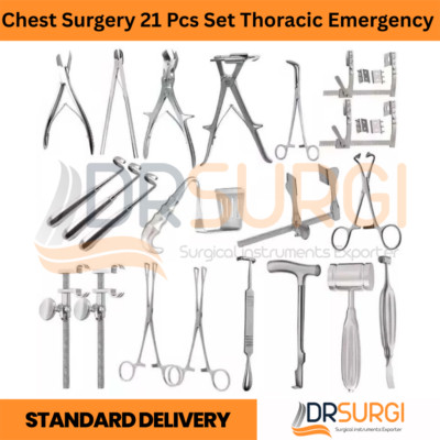 Chest Surgery 21 Pcs Set Thoracic Emergency Nasal General Thoracotomy ...