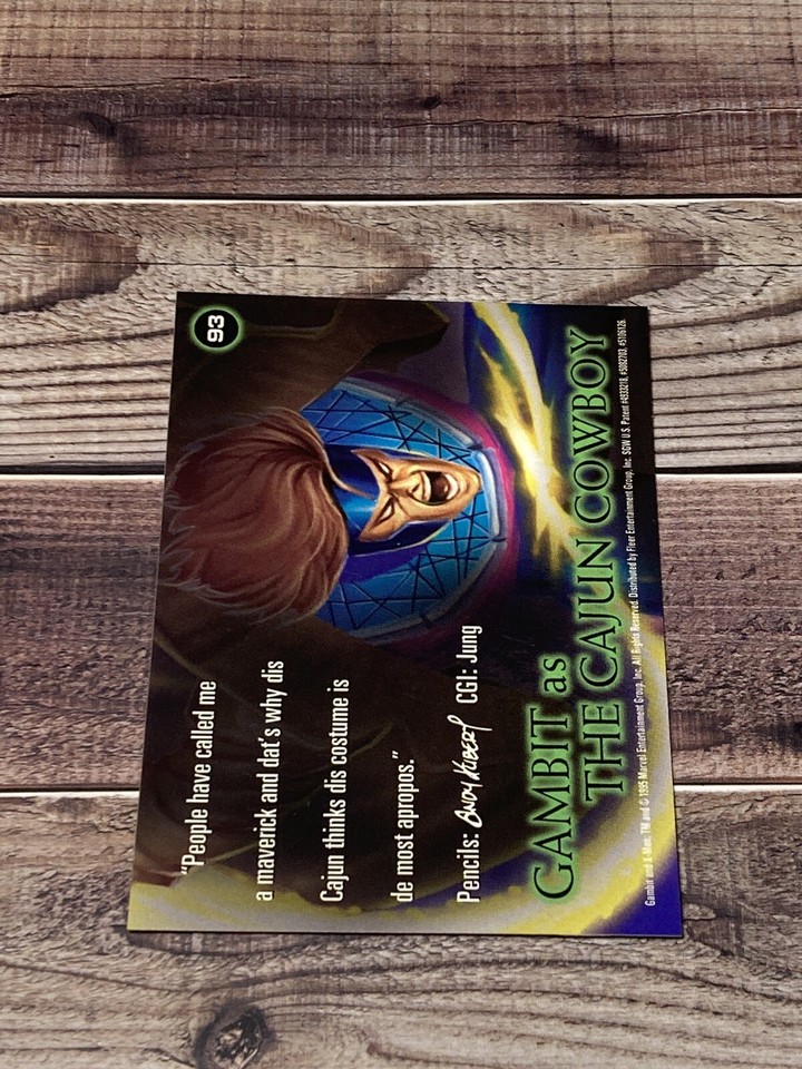 1995 Fleer Ultra X-Men Gambit As Cajun Cowboy Haunted Mansion | eBay