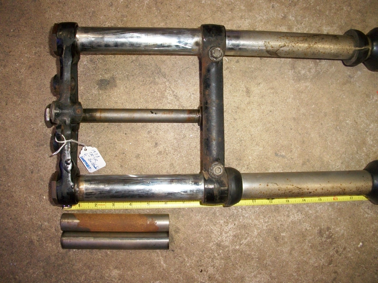 Triumph Disc 6" Extended Front End Triple Tree 750cc TR7 T140 1973 121 ...