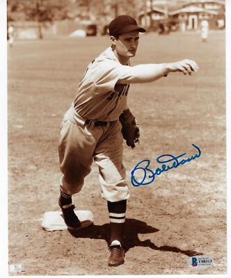 BOBBY DOERR SIGNED 8x10 PHOTO BOSTON RED SOX - AUTOGRAPH BECKETT COA | eBay