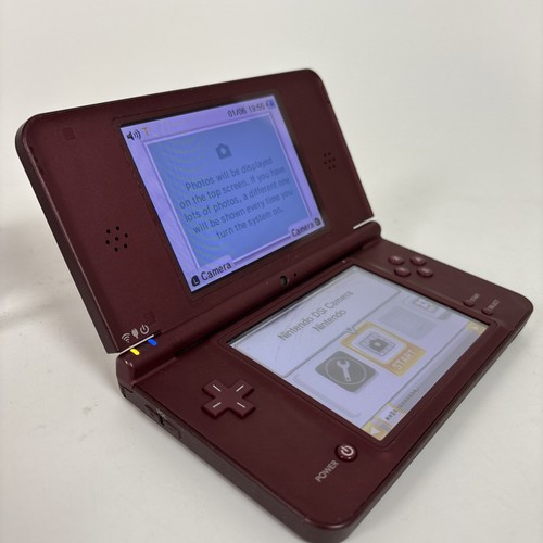 Nintendo DSi XL (Burgundy/Red Wine) + Charger w Games Tested | eBay