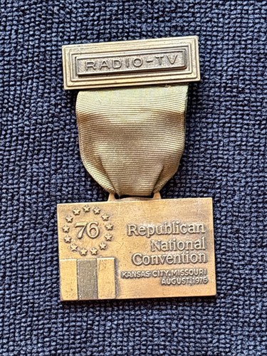 Republican National Convention 1976 Press Radio TV Access Badge Ribbon ...