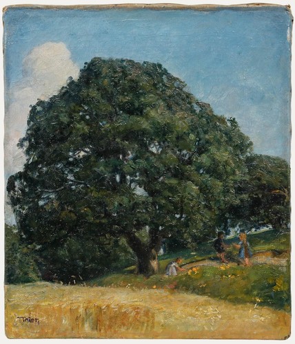 Troels Trier (1879-1962) - Mid 20th Century Oil, The Tree of Life | eBay