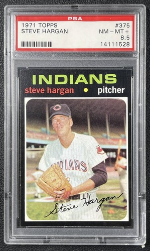STEVE HARGAN PSA 8.5 1971 TOPPS #375 INDIANS 1528 | eBay
