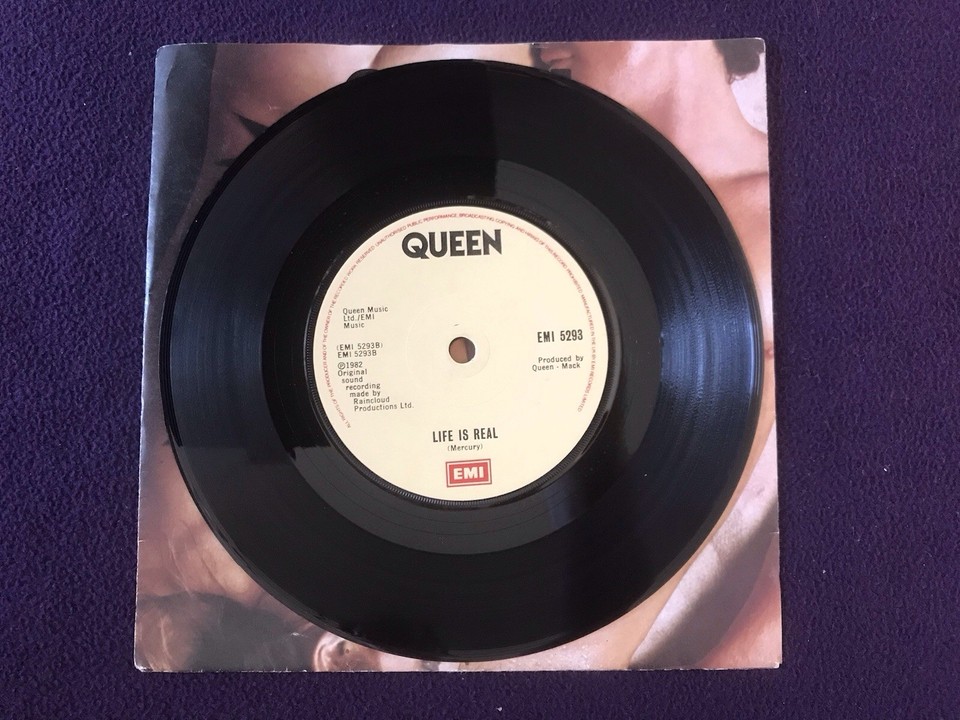 QUEEN “Body Language” 7” Vinyl Record JOHN LENNON tribute B-SIDE “Life ...