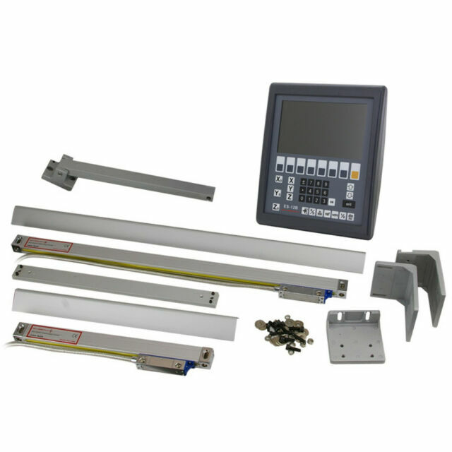 DRO Package With 3 Axis LCD Display Console Easson Es-12b & 2 Optical ...