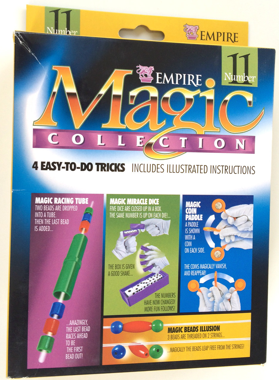Deluxe BEGINNER MAGIC KIT #11 Set Magician 4 Tricks Coin Paddle Miracle ...