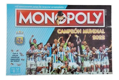MONOPOLY Game - ARGENTINA CHAMPION FIFA WORLD CUP QATAR 2022 - Lionel ...