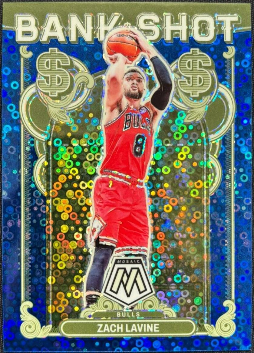 2023-24 Panini Mosaic - Bank Shot Zach LaVine #8 Blue Fast Break Prizm ...