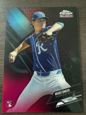 2021 Topps Chrome Black Brady Singer RC #85 Pink Magenta Refractor SSP ...