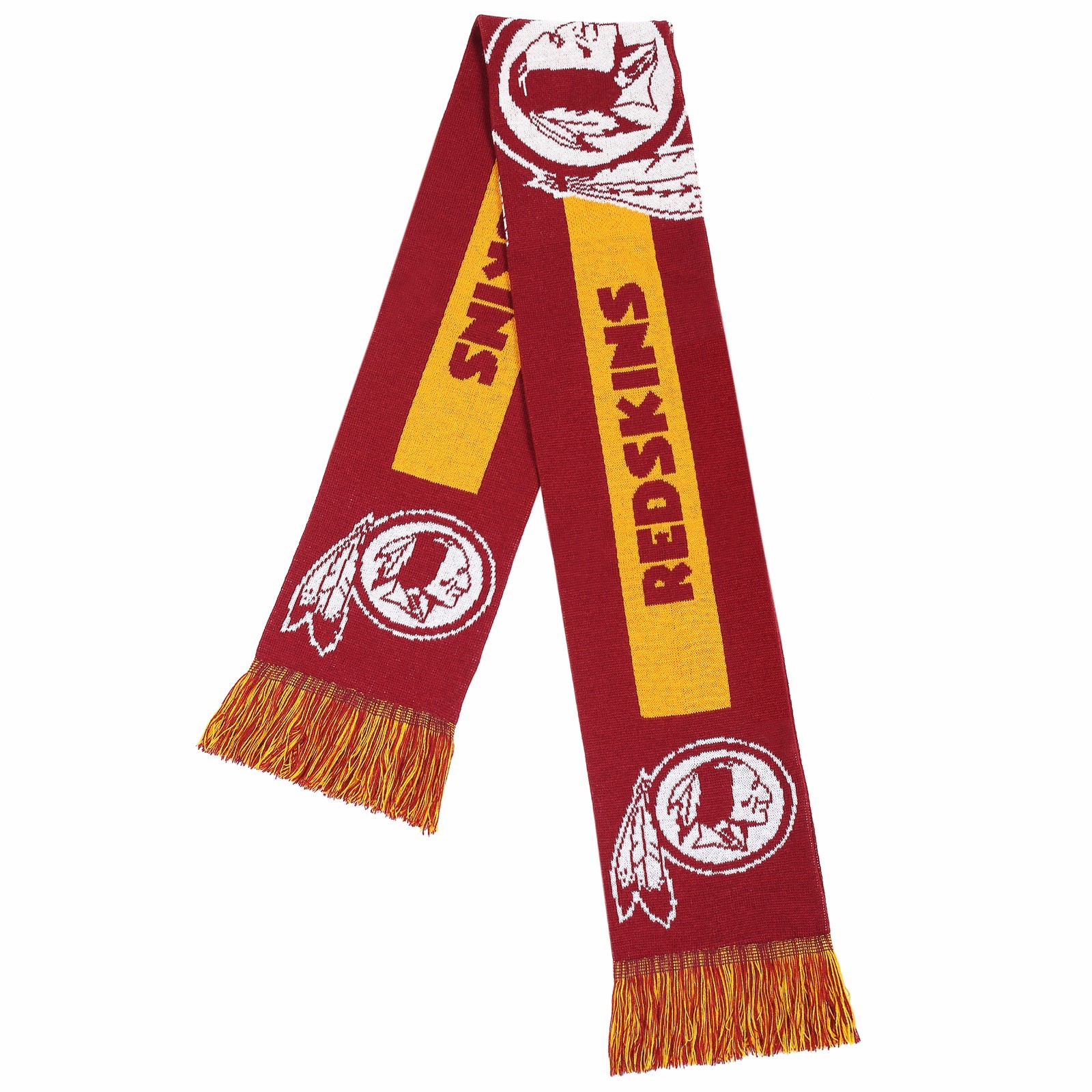 Washington Redskins Scarf Knit Winter Neck - Double Sided Big Team Logo ...