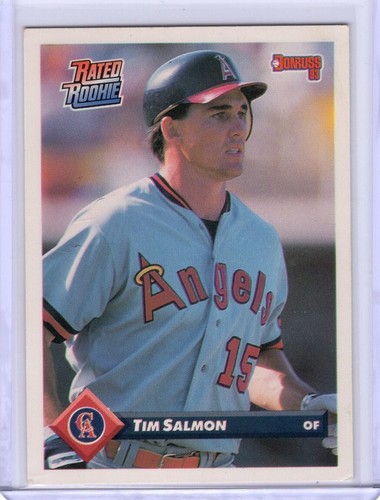 1993 Donruss Rated Rookie 176 Tim Salmon California Angels Baseball ...