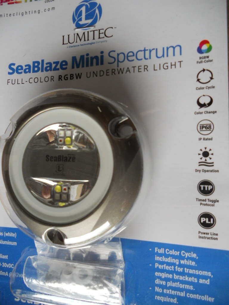 Lumitec SeaBlaze Mini Spectrum LED Underwater Light PLI-Enabled 101832 ...