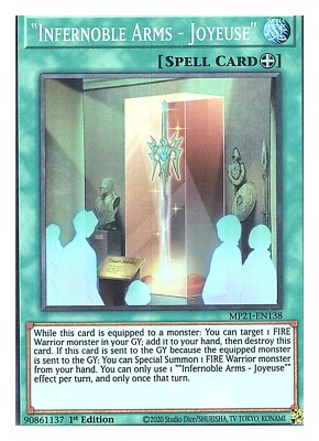 A410 YUGIOH SPELL CARD "INFERNOBLE ARMS-JOYUSE" MP21-EN138 | eBay