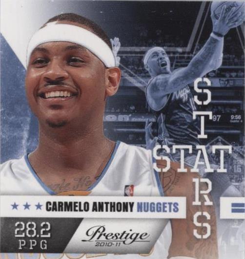 2010-11 Prestige - Stat Stars Carmelo Anthony #3 for sale online | eBay