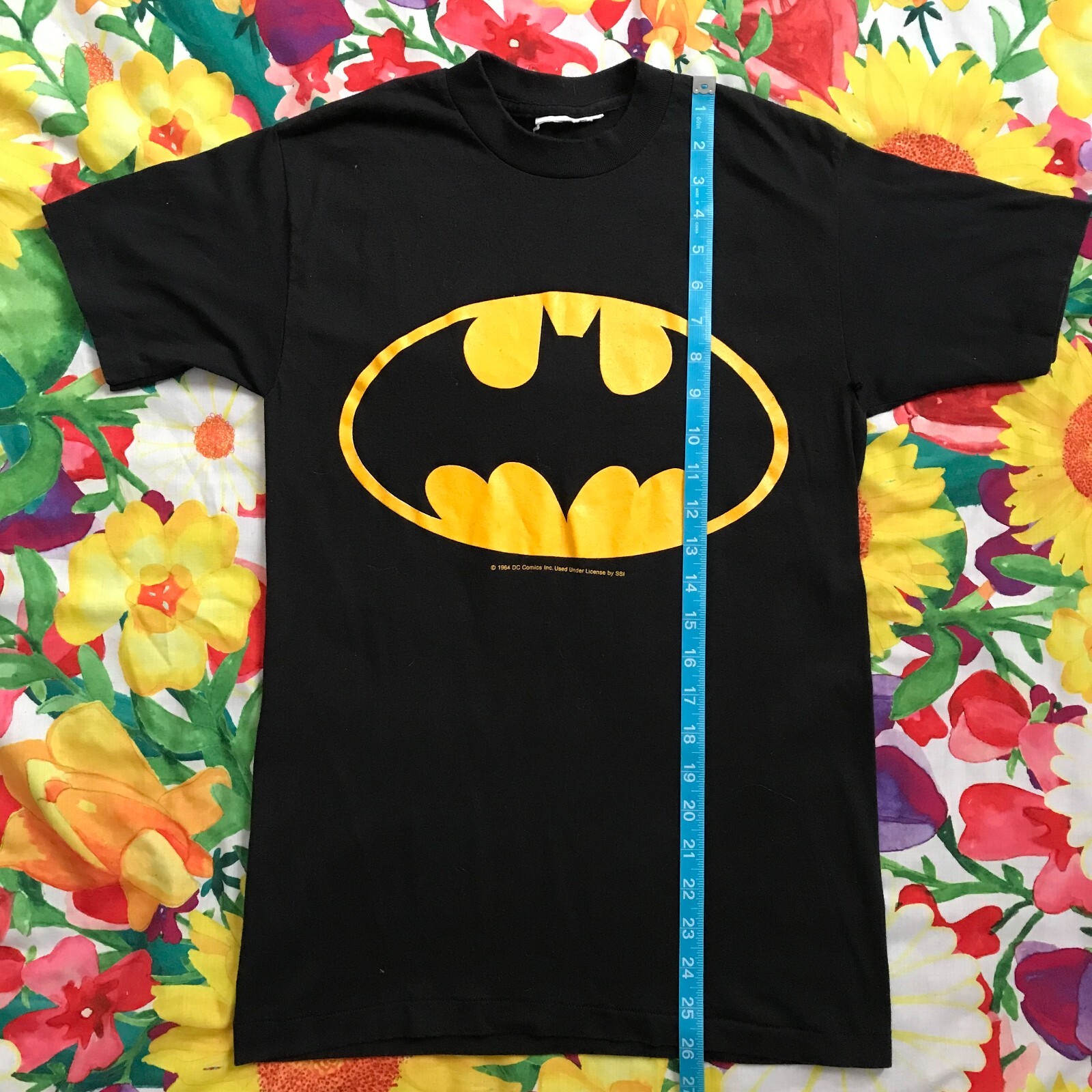 Vintage 1964 Batman Logo Graphic T-Shirt - Gem