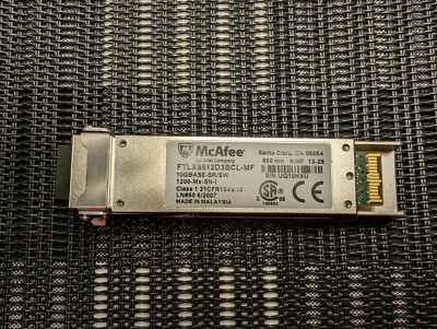 New McAfee Intel 10GBASE-SR/SW XFP Transceiver Module FTLX8512D3BCL-MF ...