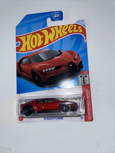 2024 Hot Wheels 16 Bugatti Chiron Red #201 Mainline | eBay