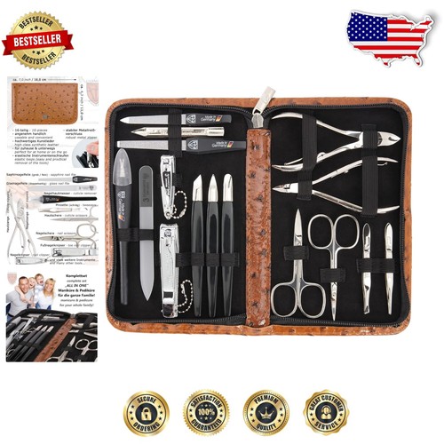 All-in-One Nail Care Kit 141 - Luxury Manicure & Pedicure Tools for ...