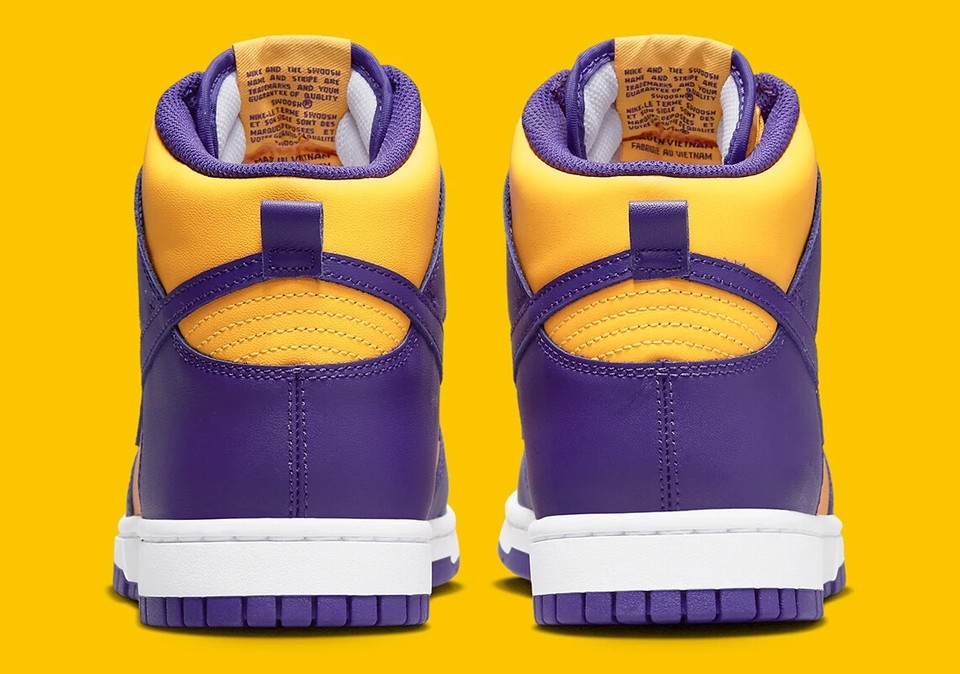 Nike Dunk High RETRO' Lakers Purple Gold DD1399-500 MEN'S SIZE 14 FAST ...