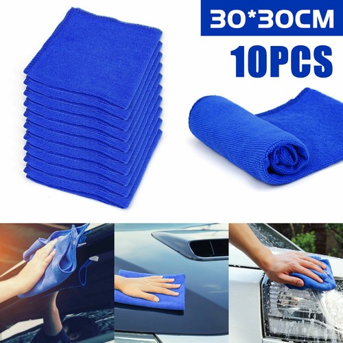 10X Microfiber Cleaning Cloth Towel Rag Car Polishing No Scratch Auto ...