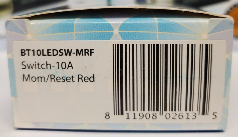 NEW BocaTech Switch 10 AMP RESETTABLE MOMENTARY BT10LEDSW-MRF ...
