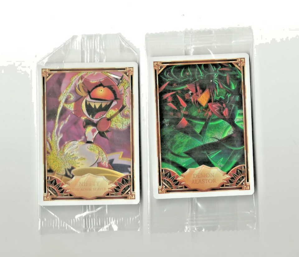 NEW Hazbin Hotel DEMON ALASTOR + NIFFTY THE ADAM SLAYER Promo Cards ...
