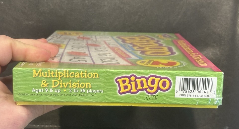 Multiplication & Division Bingo - 2 Games in 1 [078628061413] Ages 9 ...