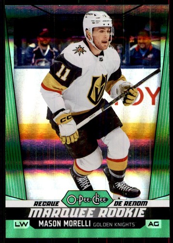 2024-25 O-PEE-CHEE MARQUEE ROOKIE RAINBOW GREEN MASON MORELLI 03/33 ...
