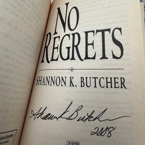 SIGNED Shannon K Butcher Paperback Lot of 4 Romance No Regrets Control ...