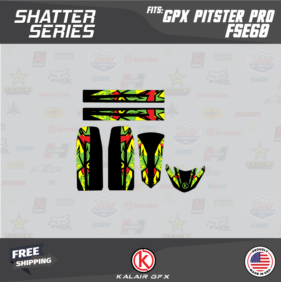 Graphics Kit for GPX Pitster Pro FSE60 (All Years) Shatter Series ...