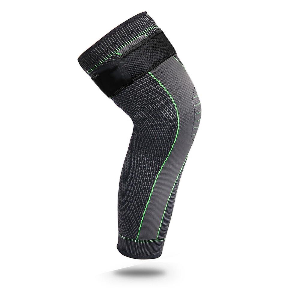 Full Long Knee Brace Leg Compression Sleeve Meniscus Tear Arthritis ...