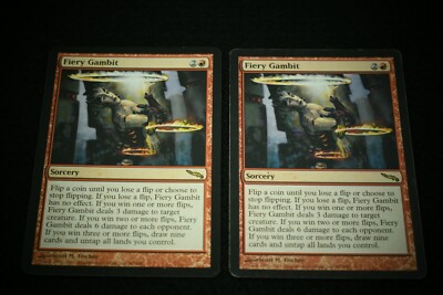 Fiery Gambit x 2 - Mirrodin - Excellent - MTG Magic the Gathering | eBay
