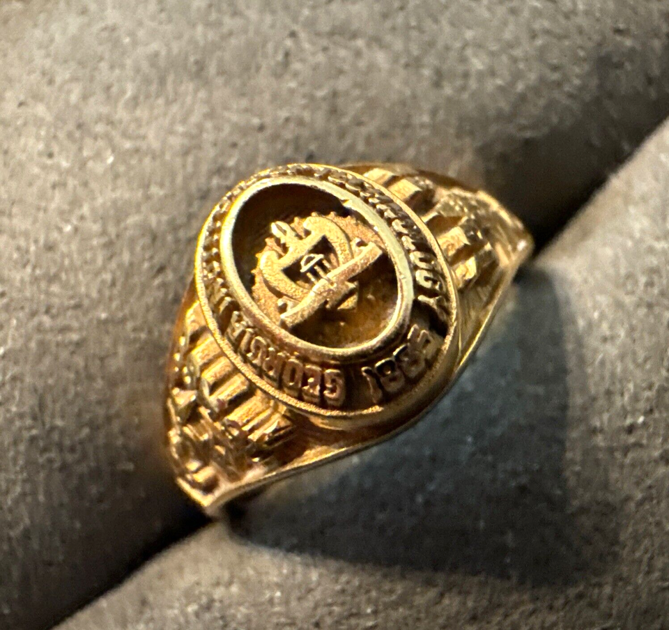 18K Georgia Tech Yellow Jackets Signet Class Ring Size 5.25 | eBay