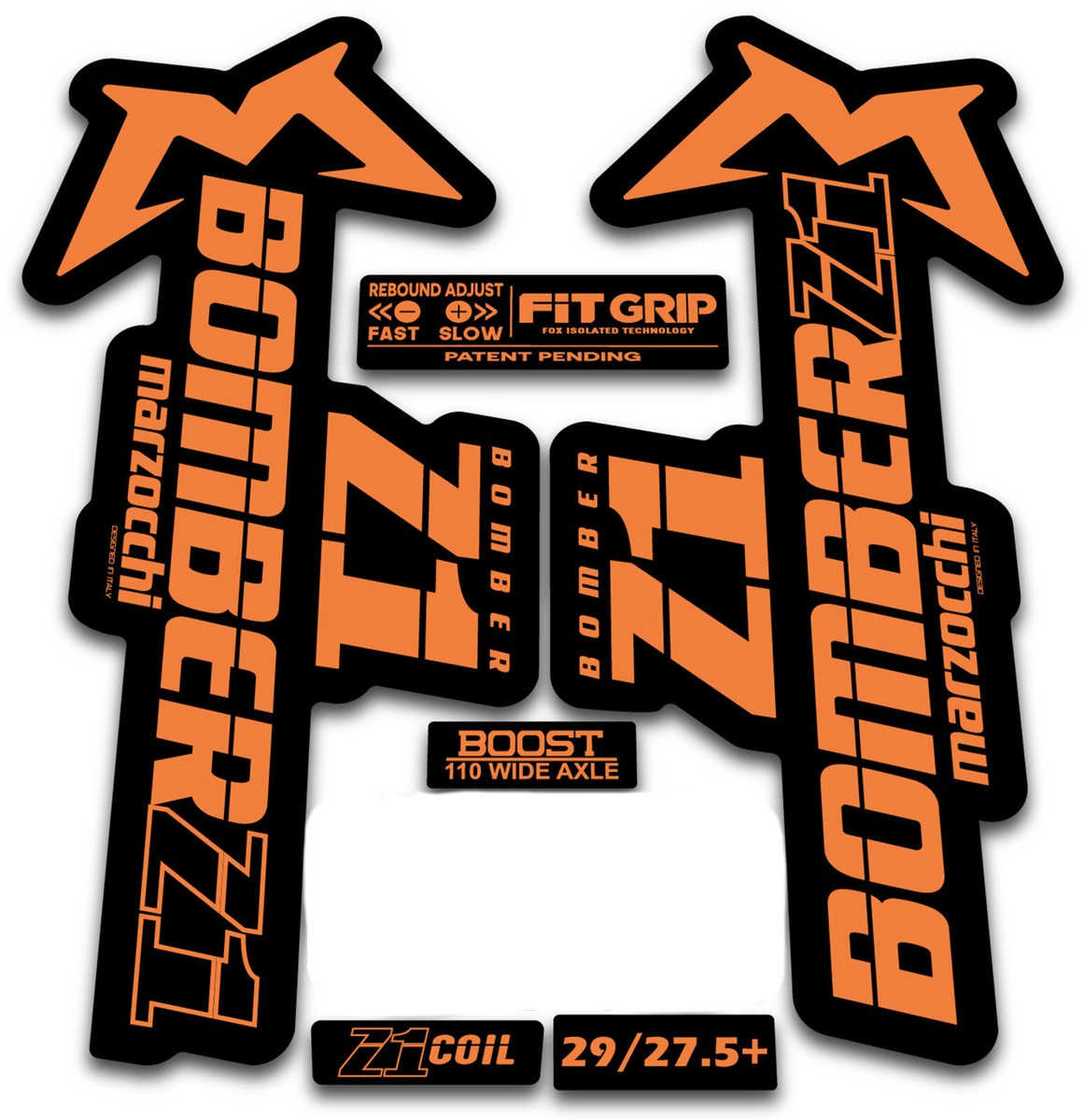 Marzocchi Bomber Z1 Freeride Stickers
