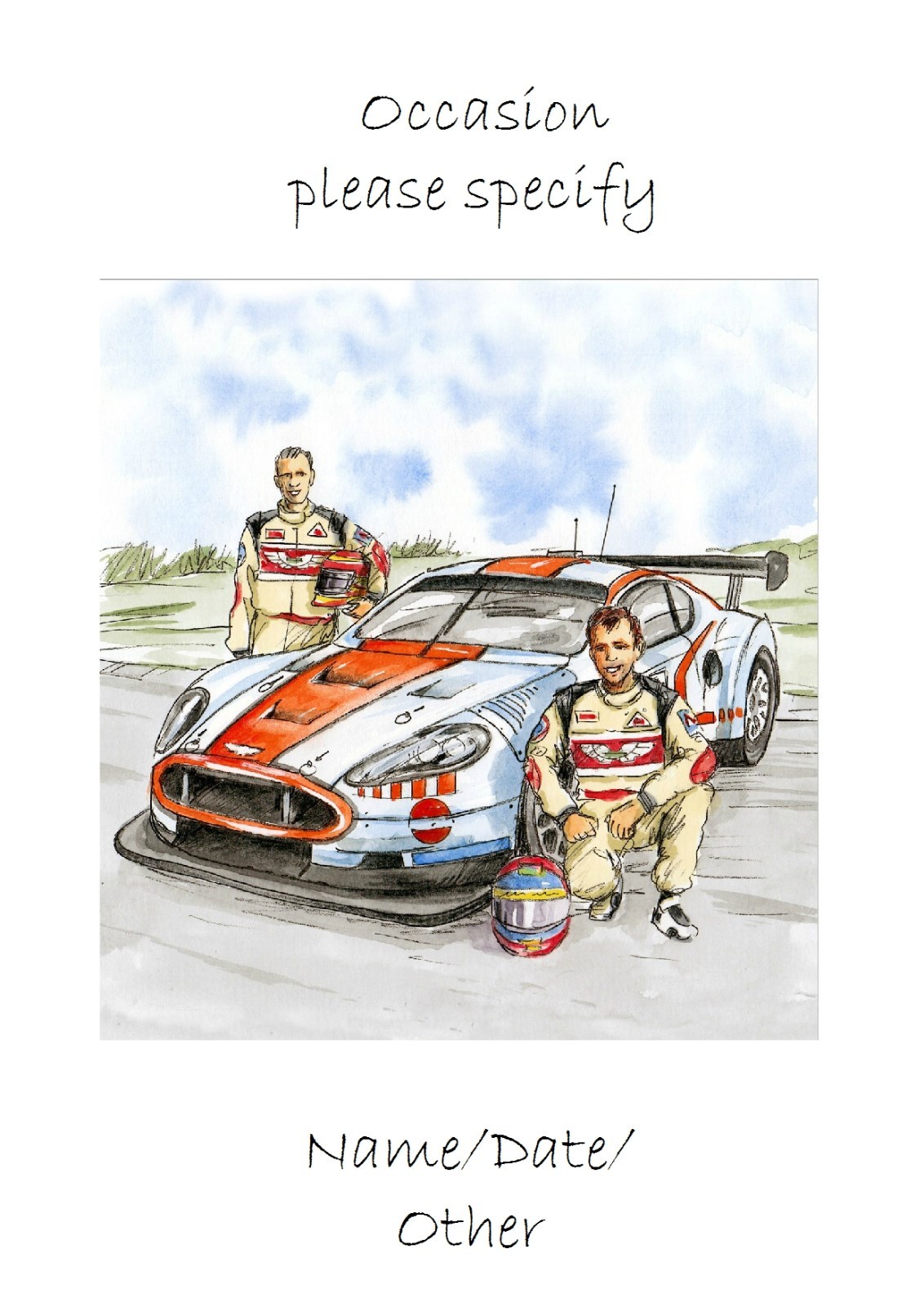 Formula 1 car racing Card personalise for any occasion | eBay UK