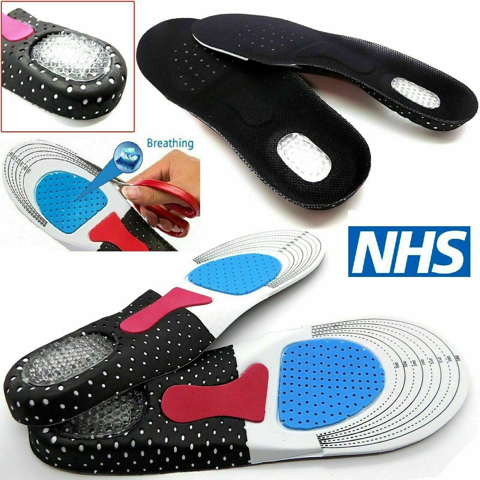 SOFT INSOLES INNER SOLES SHOES TRAINERS SIZE RANGE 3-11 UNISEX | eBay UK