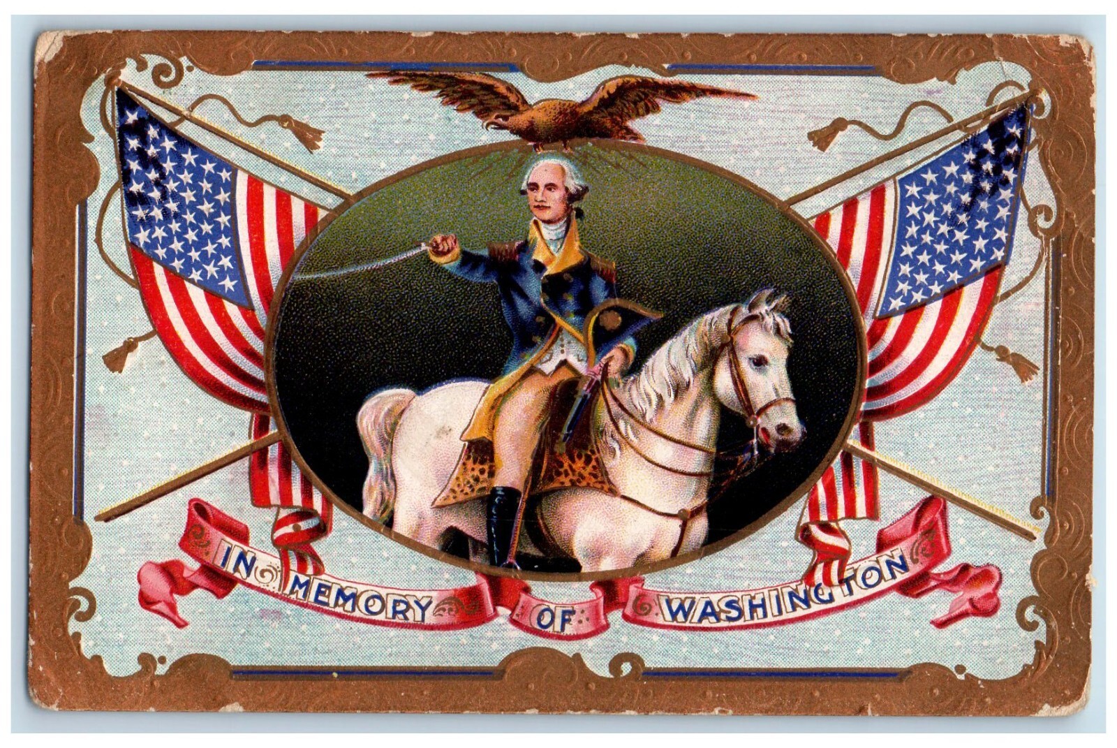 George Washington Riding An Eagle