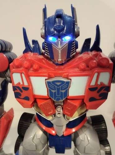 Transformers 11" Optimus Prime Power Bots Talking Light Up Figure ...