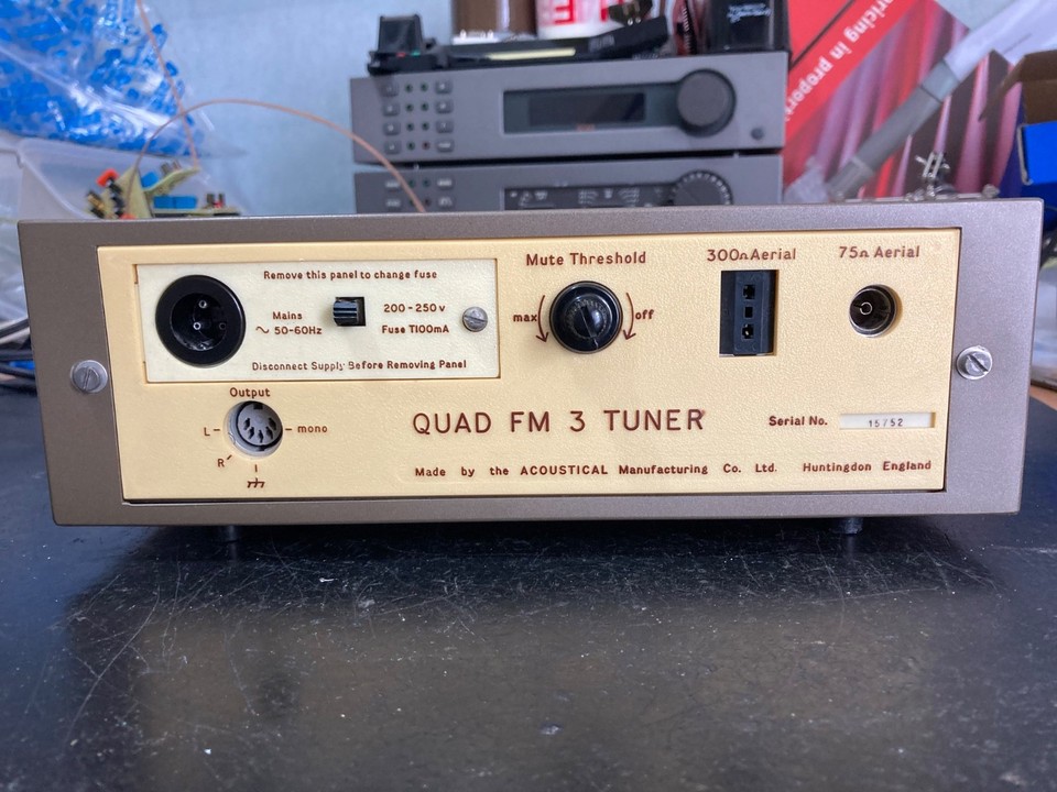 Vintage Quad FM3 Stereo Tuner, serviced, boxed, perfect working order ...