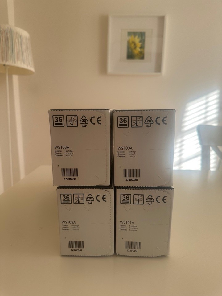 Genuine HP 210A Black/Cyan/Magenta/Yellow Standard Yield Toner ...