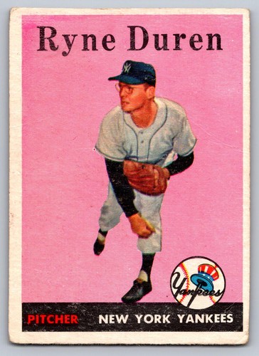 1958 Topps #296 Ryne Duren New York Yankees Rookie | eBay