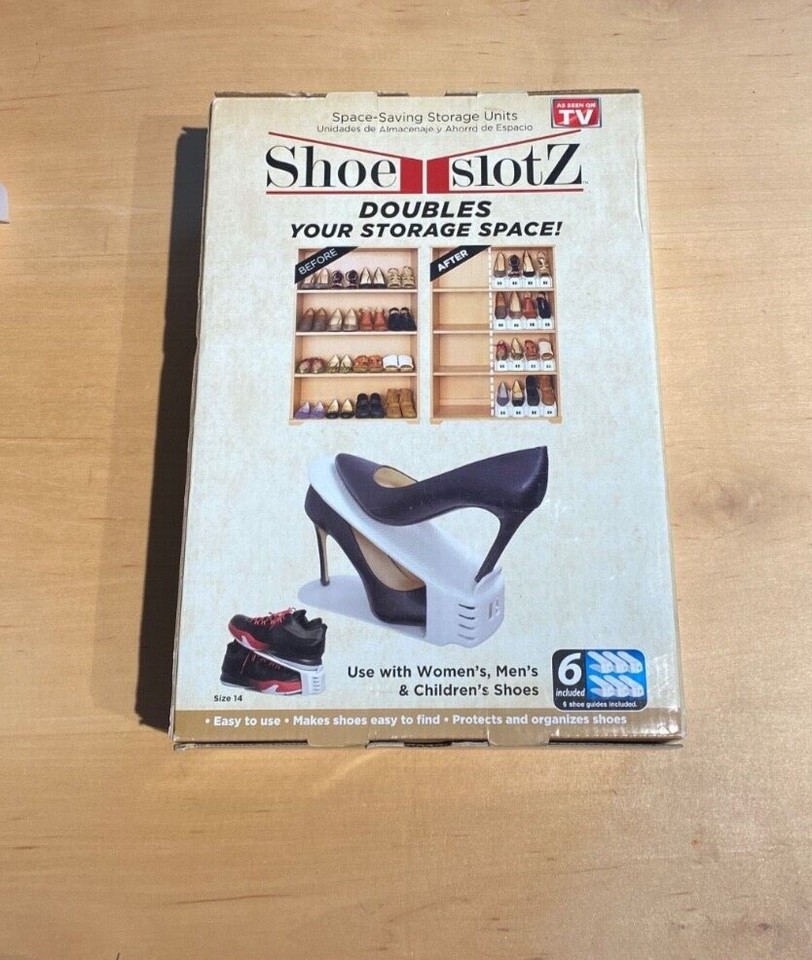Shoe Slotz Space Saver Home Heavy Duty Free Stand Storage Organizers 6 ...