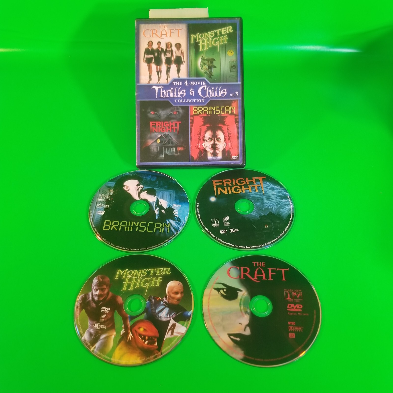 4 Movie Thrills & Chills Collection DVD Craft, Monster High, Fright ...