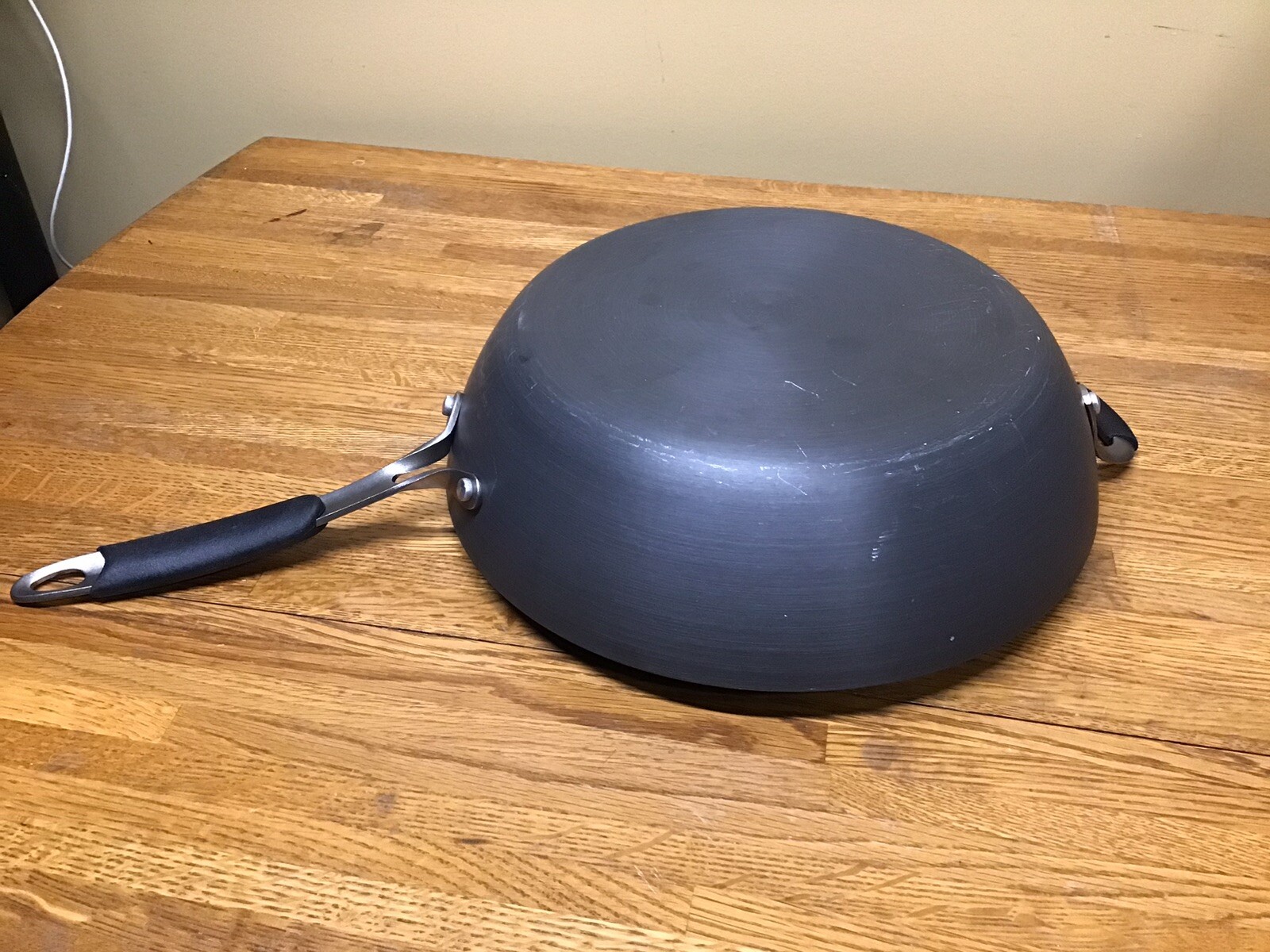 Cooking with Calphalon 12 inch Fry pan with helper handle 1612 VGUC | eBay