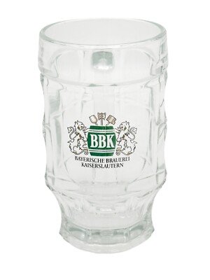 BBK German Beer Mug Stein Bayerische Brauerei Kaiserslautern .4L Square ...