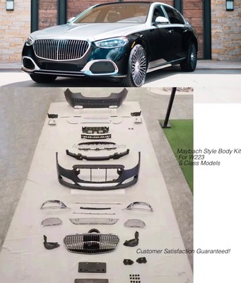 Mercedes Benz S Class S500 Maybach Style Body Kit Bumper Front Rear ...