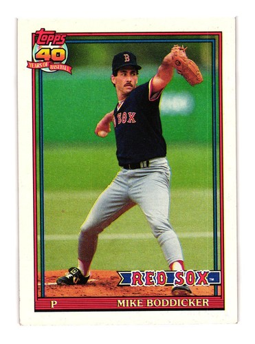 1991 Topps #303 Mike Boddicker Boston Red Sox | eBay