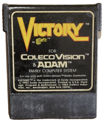 Victory (ColecoVision) Exidy Game Cartridge 1983 Clean / Tested ...