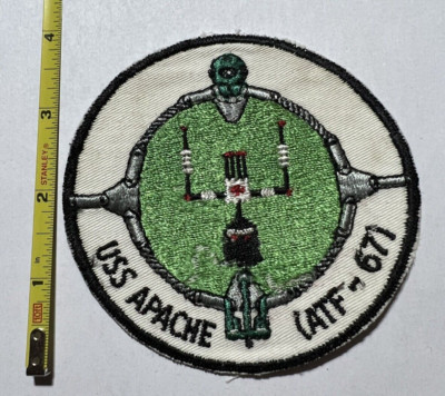 Extremely Rare USS Apache (ATF-67) Fleet Tug Ship Patch. ORIGINAL!!! | eBay